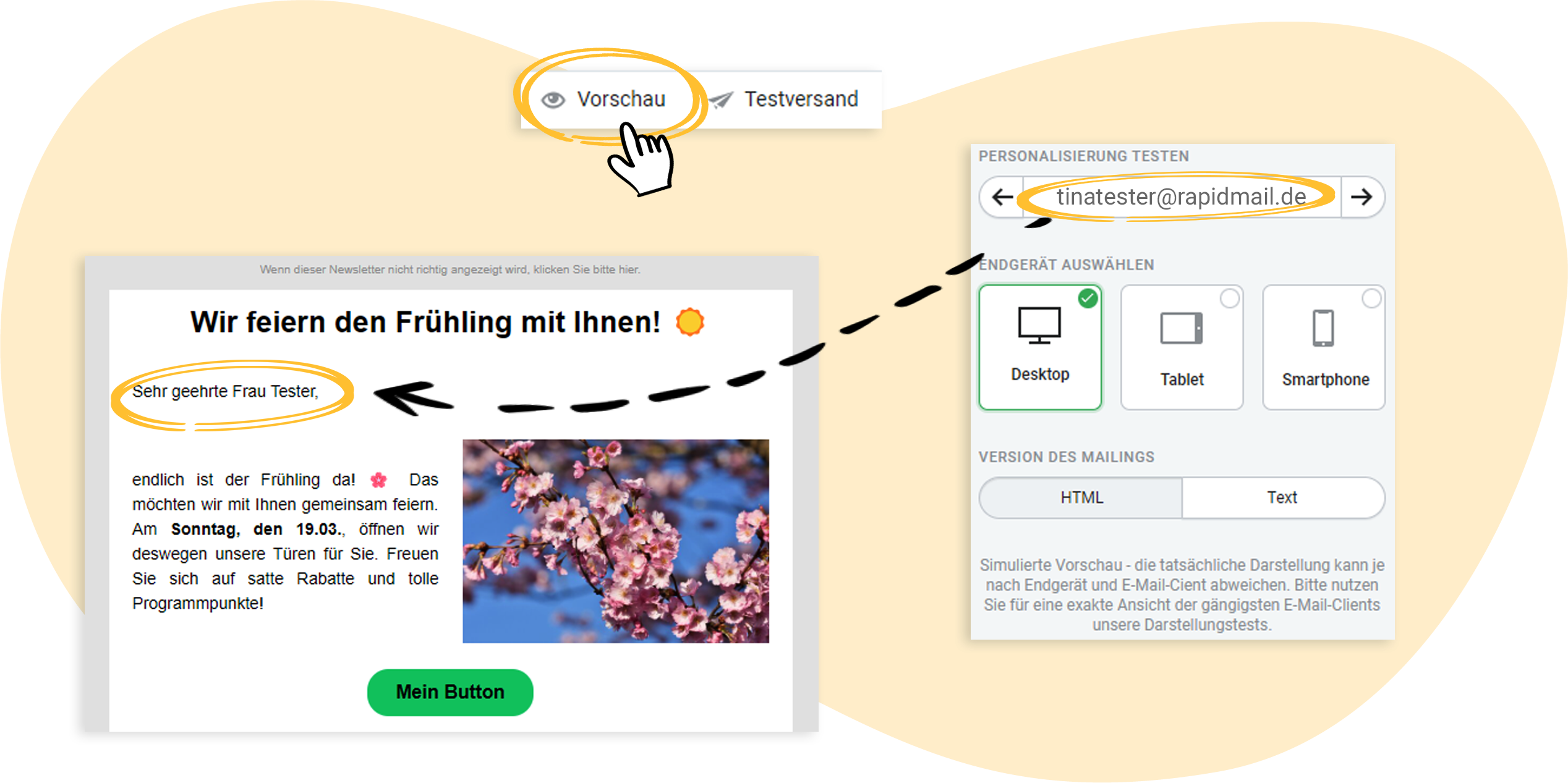 Personalisierte Anrede im rapidmail Mailing-Editor nutzen - rapidmail ...